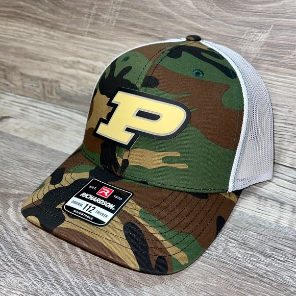 Nike | Accessories | Purdue Boilermakers 3d Patch Snapback Trucker Hat Army Camo White | Poshmark